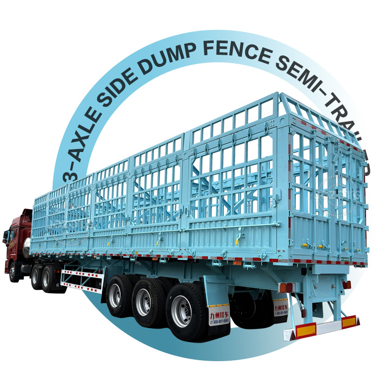 3 Axle Side Dump Tipper Semi Trailer factory_supplier_manufacturer ...